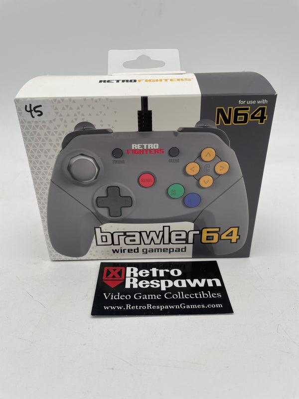 Retro Fighters Brawler64 Controller [Wired Gamepad] - Nintendo 64 (Sea ...