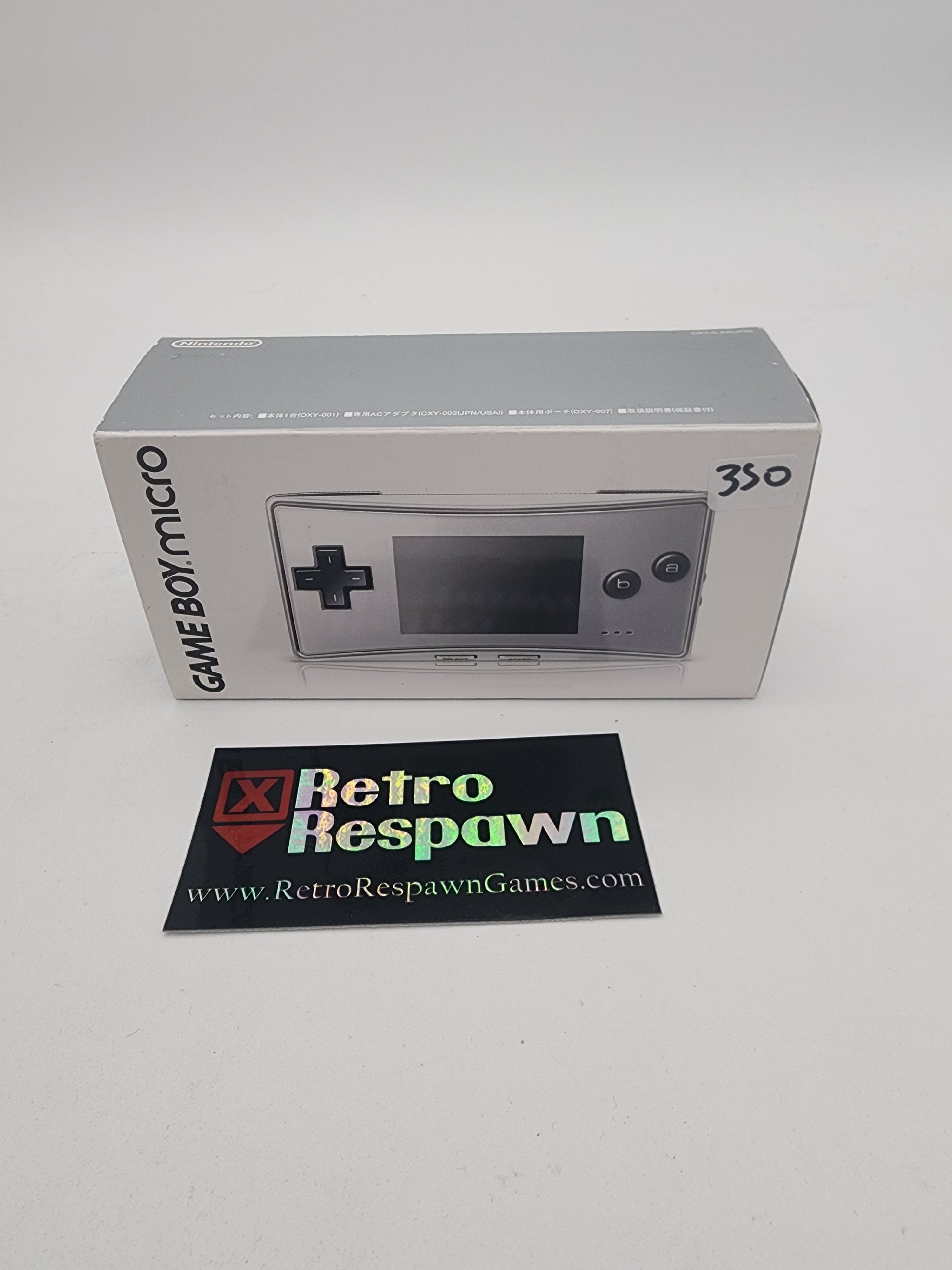Nintendo Gameboy Micro Silver - JP GameBoy Advance (Complete) – Retro ...