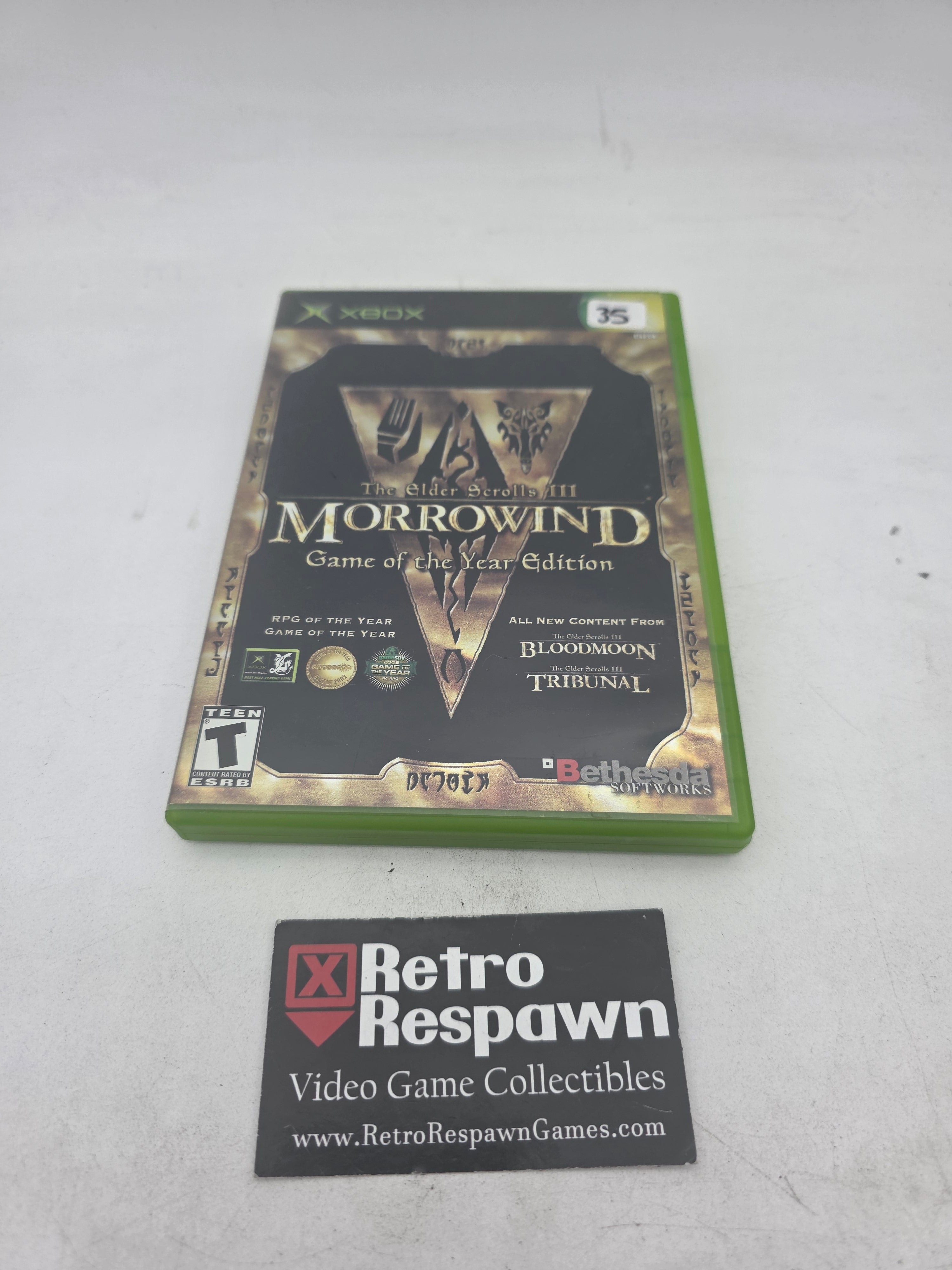 Elder Scrolls III Morrowind [Game of the Year] - Xbox (Complete ...